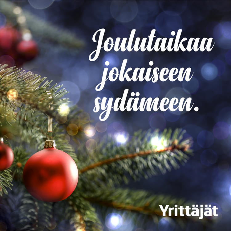 Hyvää ja Rauhallista Joulua! - Yrittajat.fi
