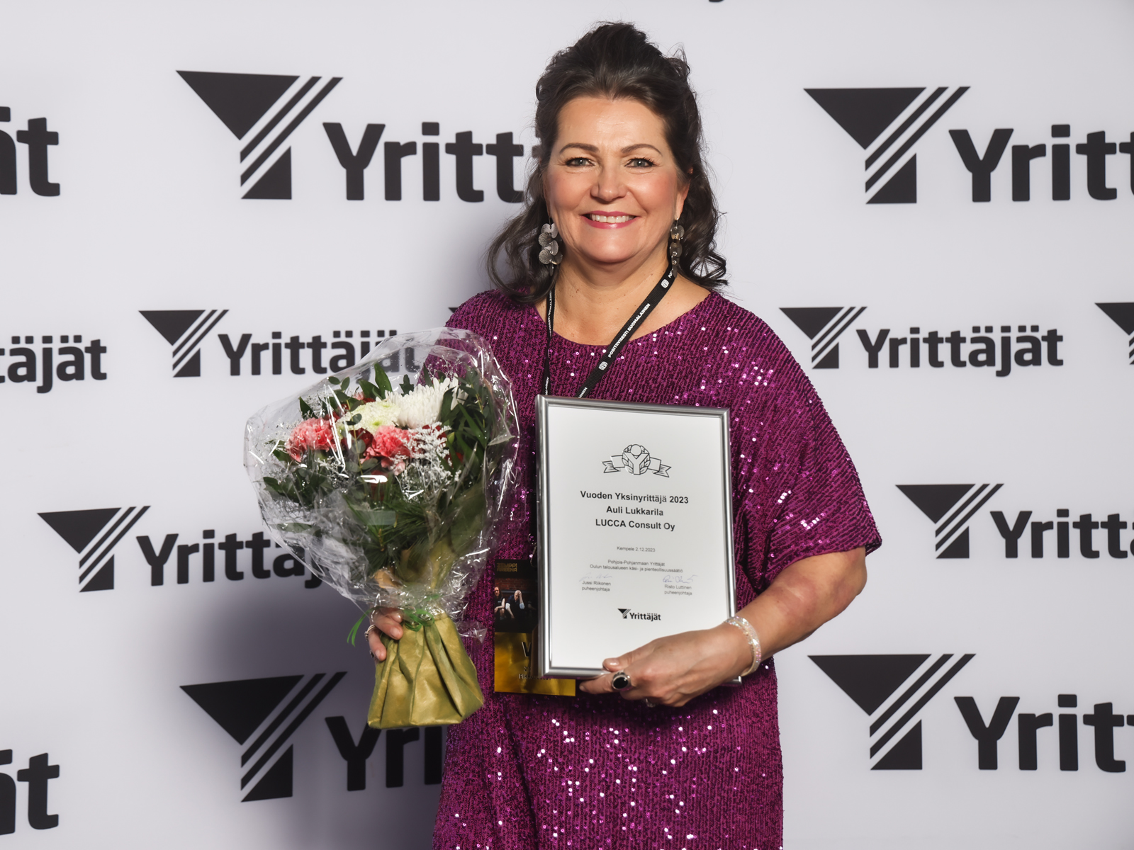 Vuoden Yksinyrittäjä 2023 Auli Lukkarila LUCCA Consult Oy - Yrittajat.fi