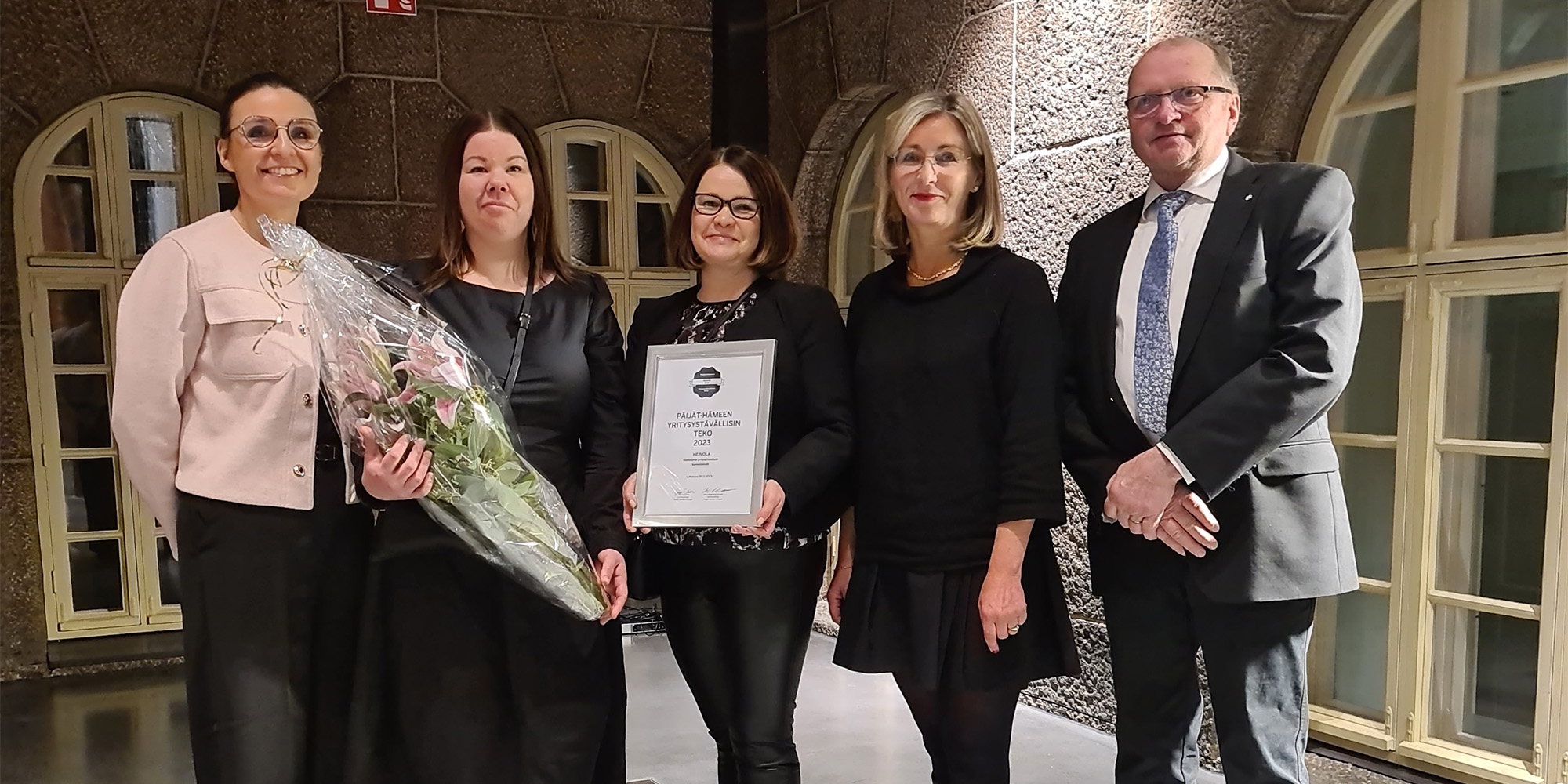 Heinolan uudistuneelle yritysyhteistyölle Päijät-Hämeen yritys-ystävällisin teko 2023 -palkinto ...