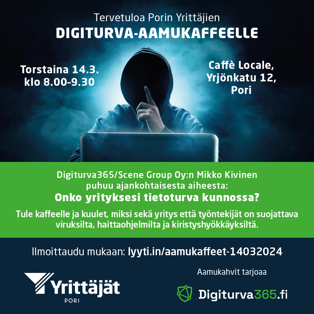 Aamukaffeet Digiturva365 kanssa - Yrittajat.fi
